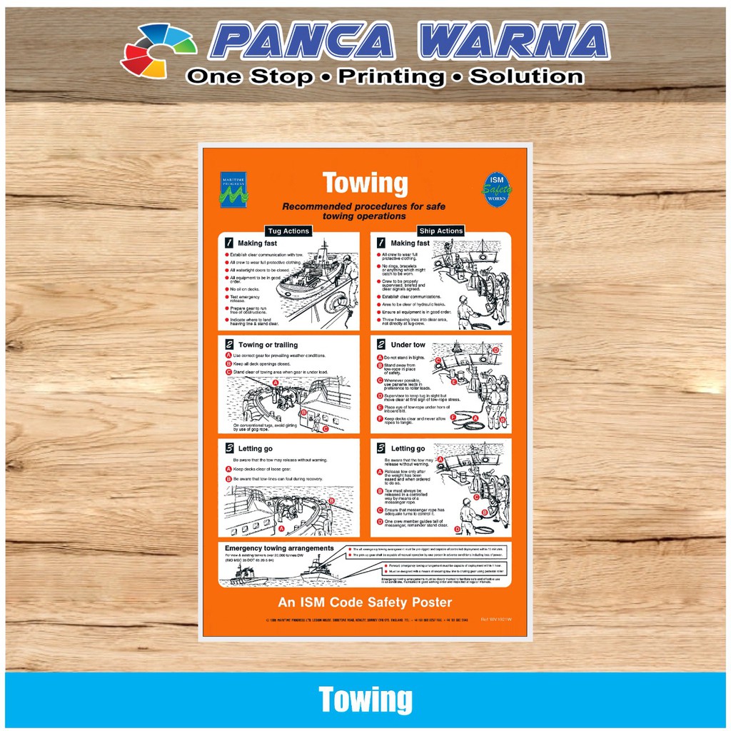 Jual Stiker Kapal Safety Sign Towing ISM Code Perkapalan | Shopee Indonesia