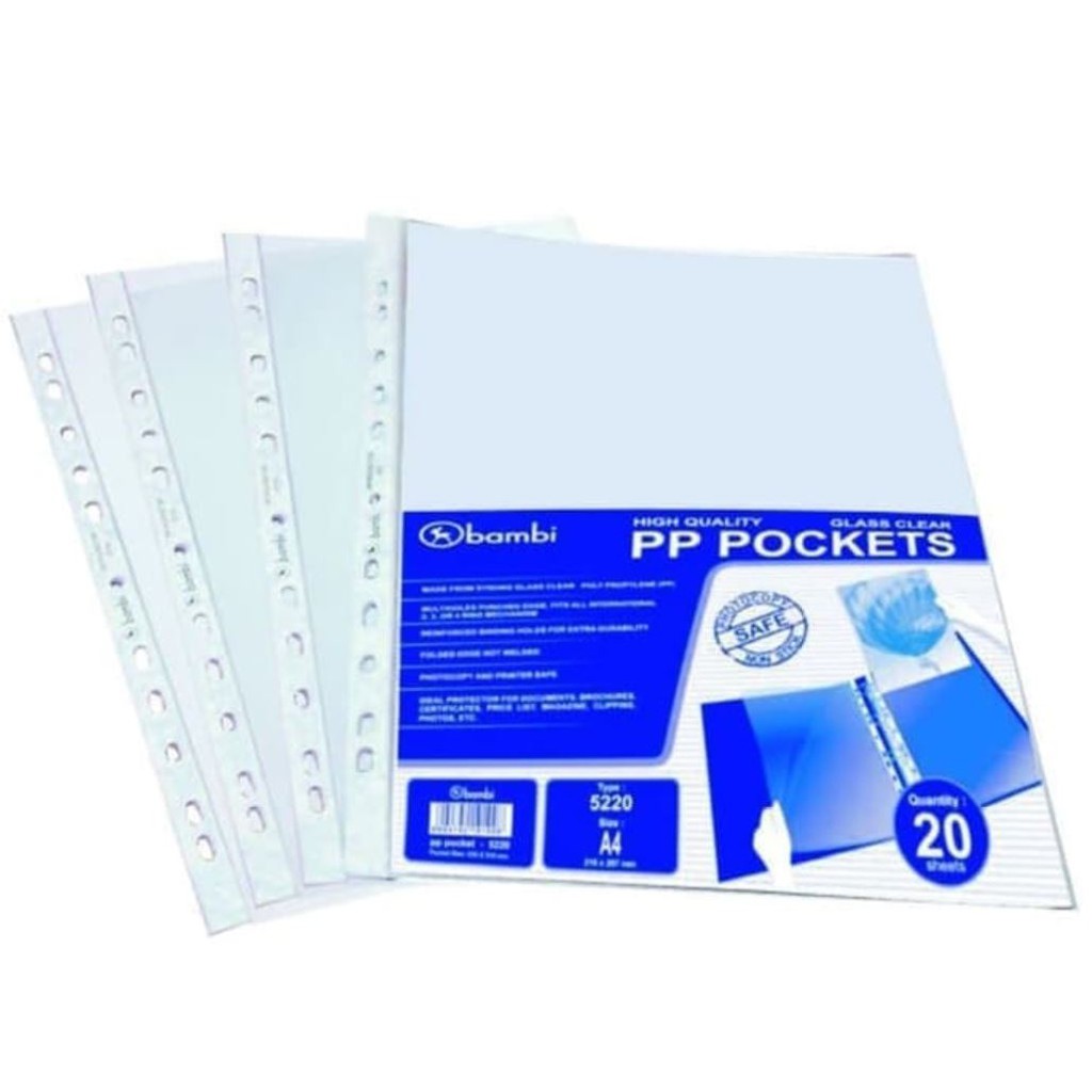 Jual PP Pocket Bambi 5220 A4 isi 20 | Shopee Indonesia