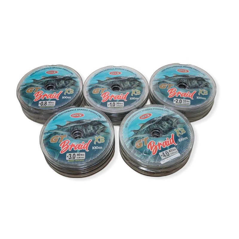 Jual Senar Benang Pancing PE Gen-X Braid X8 black 100m | Shopee Indonesia