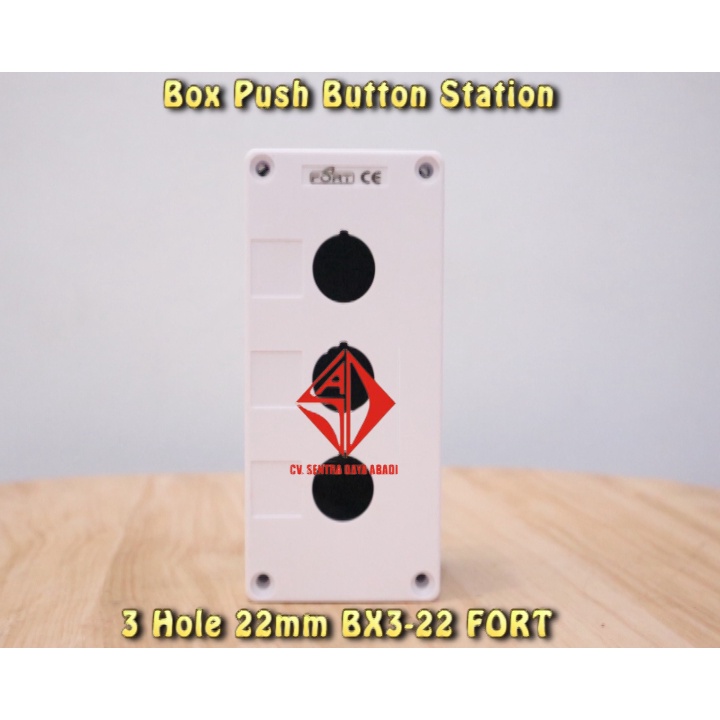 Jual Box Push Button Station 3 Hole 22mm BX3-22 Fort | Shopee Indonesia