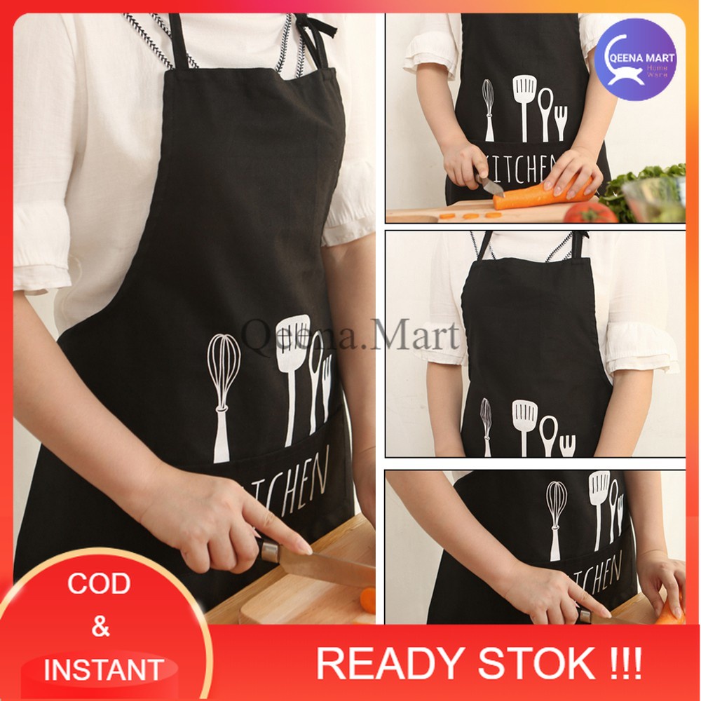 Jual Celemek Apron Dapur Pria Wanit Model Kantung - JJ41 | Shopee Indonesia