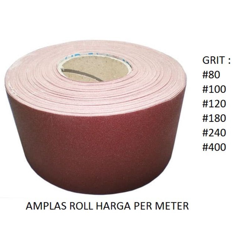Jual Amplas Roll Per meter Grit 60 sd 800 | Shopee Indonesia