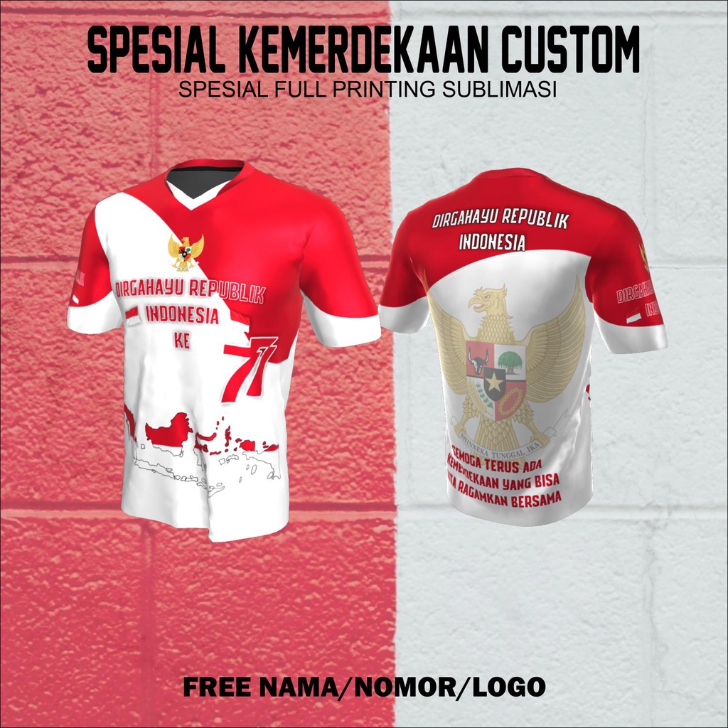 Jual Baju Kaos 17 Agustus 2022 Merdeka Garuda HUT RI 31 Distro - Cowok ...