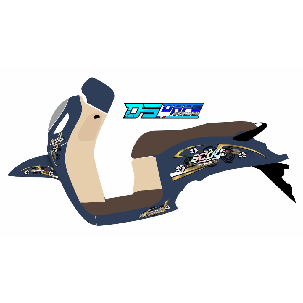 Jual STRIPING SCOOPY 2021 TRANSPARAN HOLOGRAM FLO | Shopee Indonesia