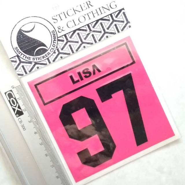 Jual Stiker BP Lisa 97 Cutting Sticker 2W PINK | Shopee Indonesia