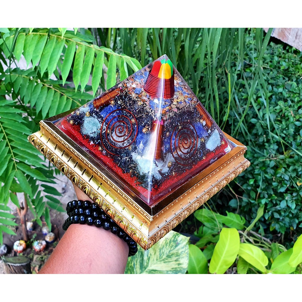 Jual RARE ORGONITE PIRAMIDA TRIPLE POWER ( ZERO POINT PYRAMID – KILLER ...