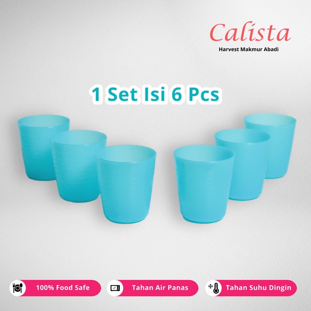 Jual Calista Gelas Set Isi 6 Pcs - Gelas Shiga | Shopee Indonesia
