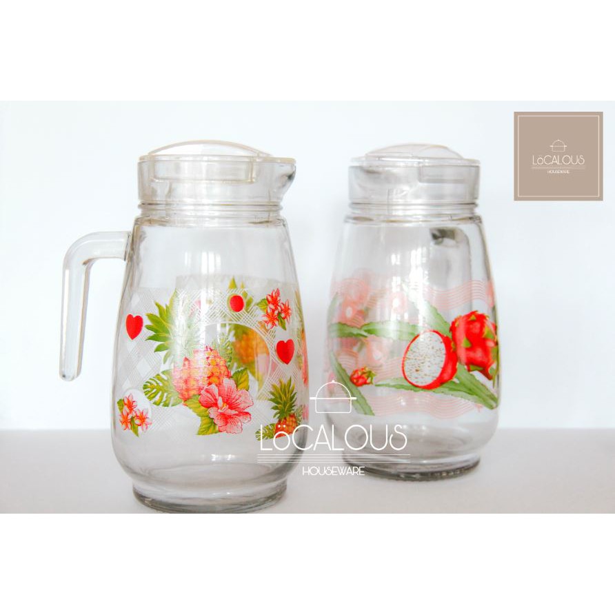 Jual Silver Light Water Jug 1 Liter / Teko Kaca / Glass Pitcher Jug ...