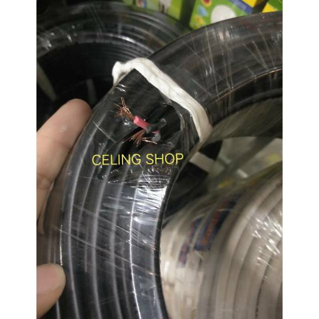 Jual kabel listrik audio SERABUT RAMBUT NYYHYO 2x0,75 EVOLUS hitam ...