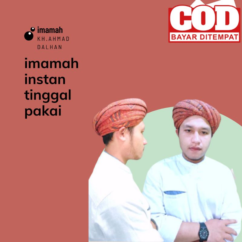 Jual peci imamah versi kh.ahmad dahlan /imamah intstan/kopiah sorban ...