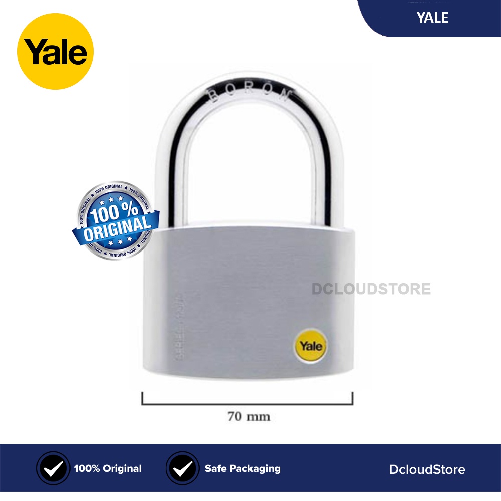 Jual Gembok Boron Shackle Y120 70 mm Yale Silver Series Outdoor 70mm | Shopee Indonesia