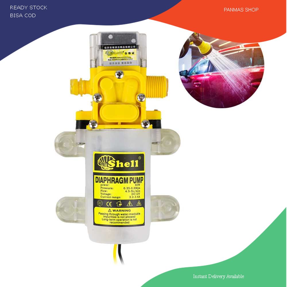 Jual Shell Pompa Air High Pressure Car Washing Water Diaphragm Pump ...