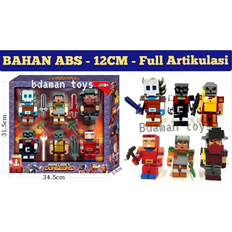 Jual Mainan Figure Mine craft Dungeons Battle of Fiery Forge ...