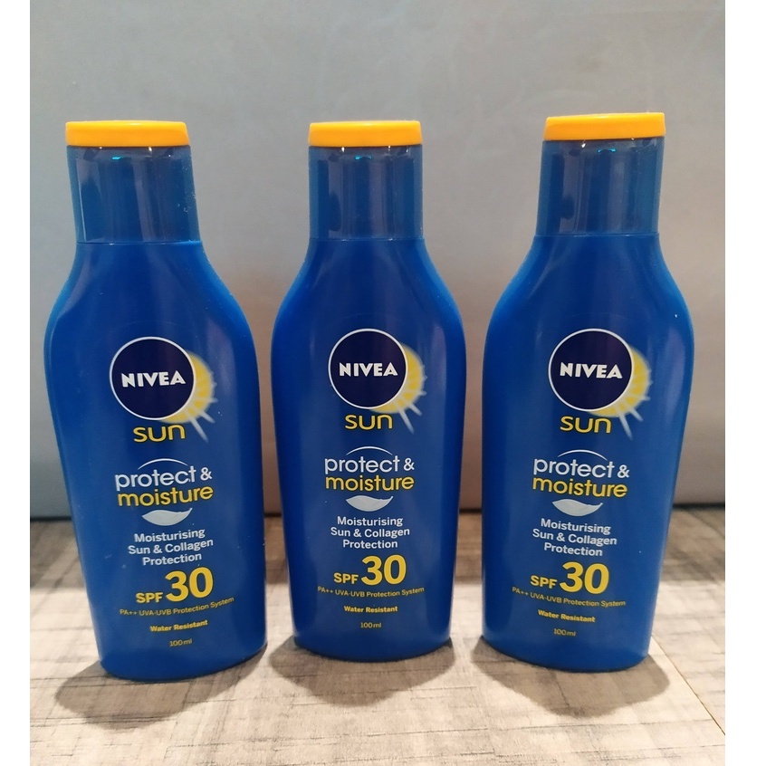 Jual Nivea Sun Protect & Moisture Lotion Water Resistant SPF 30 - 100 ...