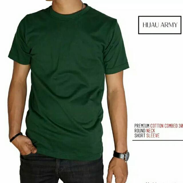 Jual Promo KAOS PDH HIJAU ARMY | Shopee Indonesia