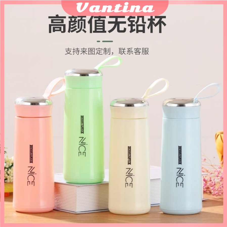 Jual Botol minum Nice Import 400ml Botol Minum Kaca Bening Termos Nice ...