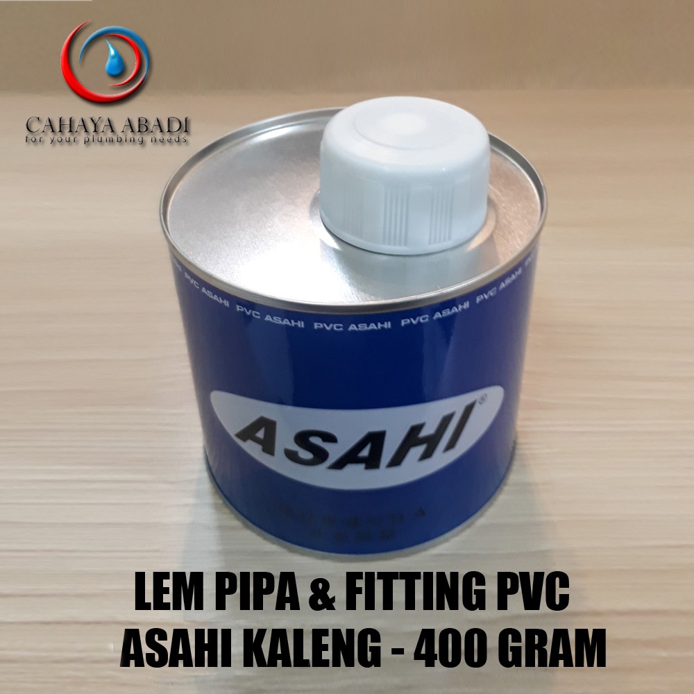 Jual GROSIR - LEM PIPA DAN FITTING PVC - ASAHI - KALENG - 400 GRAM ...