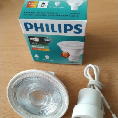 Jual LAMPU HALOGEN LED SPOT PHILIPS 4.5 WATT 4.5WATT 4.5 W 220V LAMPU MR16 | Shopee Indonesia