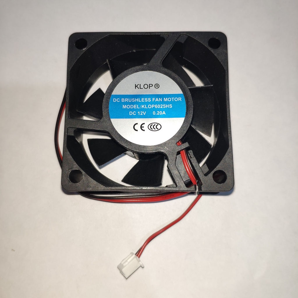 Jual FAN DC 6CM 12V KLOP + SOCKET. COOLING FAN. KIPAS DC 6X6 12V ...