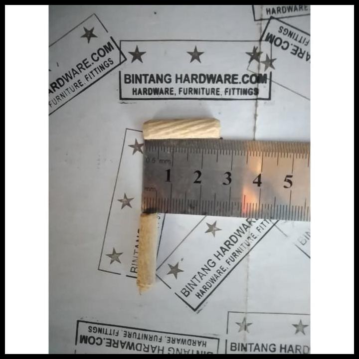 Jual Dowel Kayu Bulat Ulir Diameter 6Mm Panjang 25Mm Paku Pasak Kayu ...