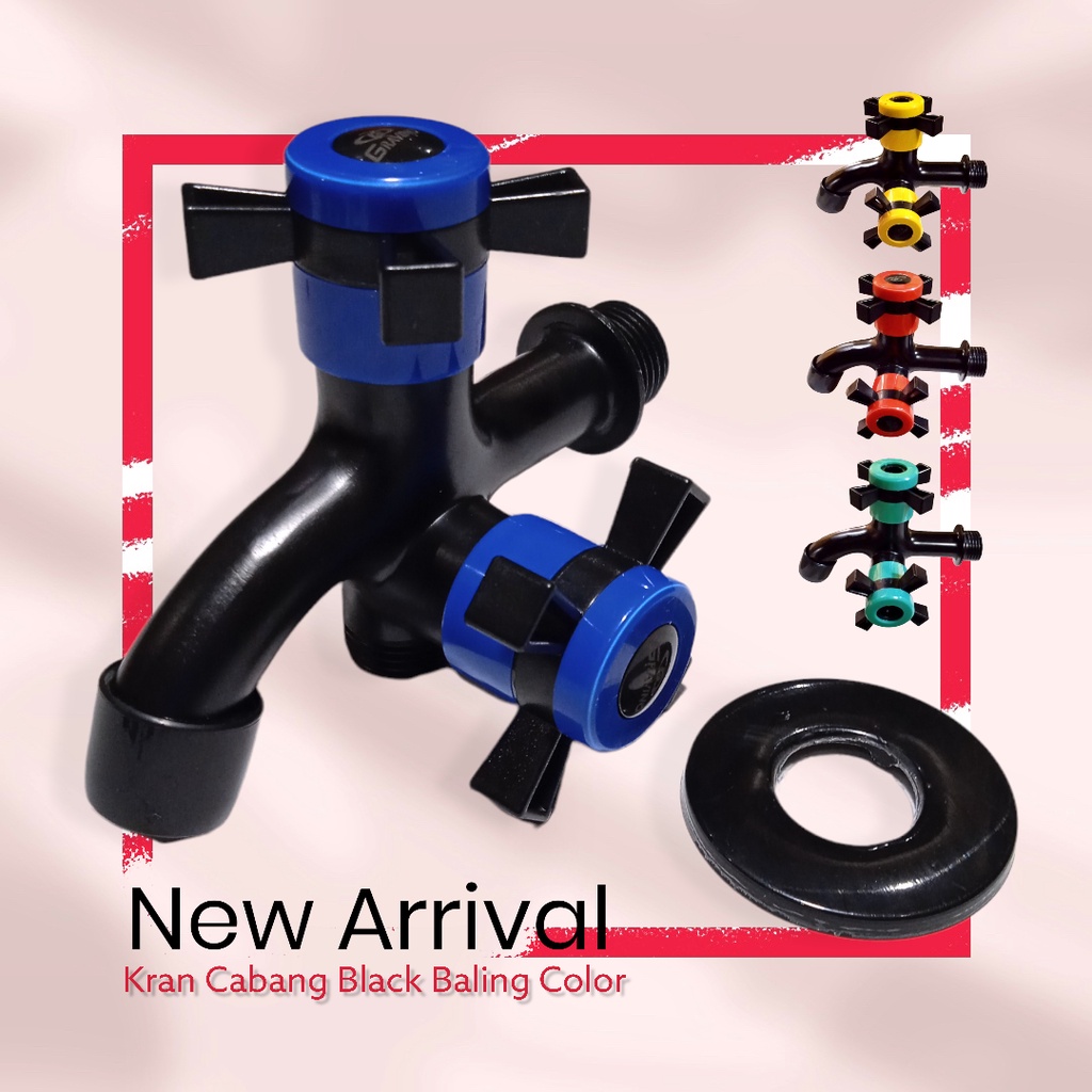 Jual Kran Air Tembok & Taman Black - 1/2 Inch Kran Cuci Piring Kran ...