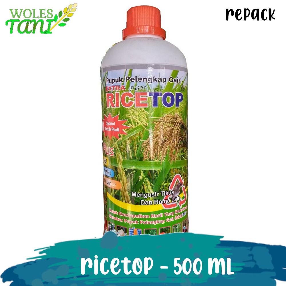 Jual Ricetop 500 ml Penambah Bobot Padi Pengusir Hama Tikus dan Burung Sawah | Shopee Indonesia