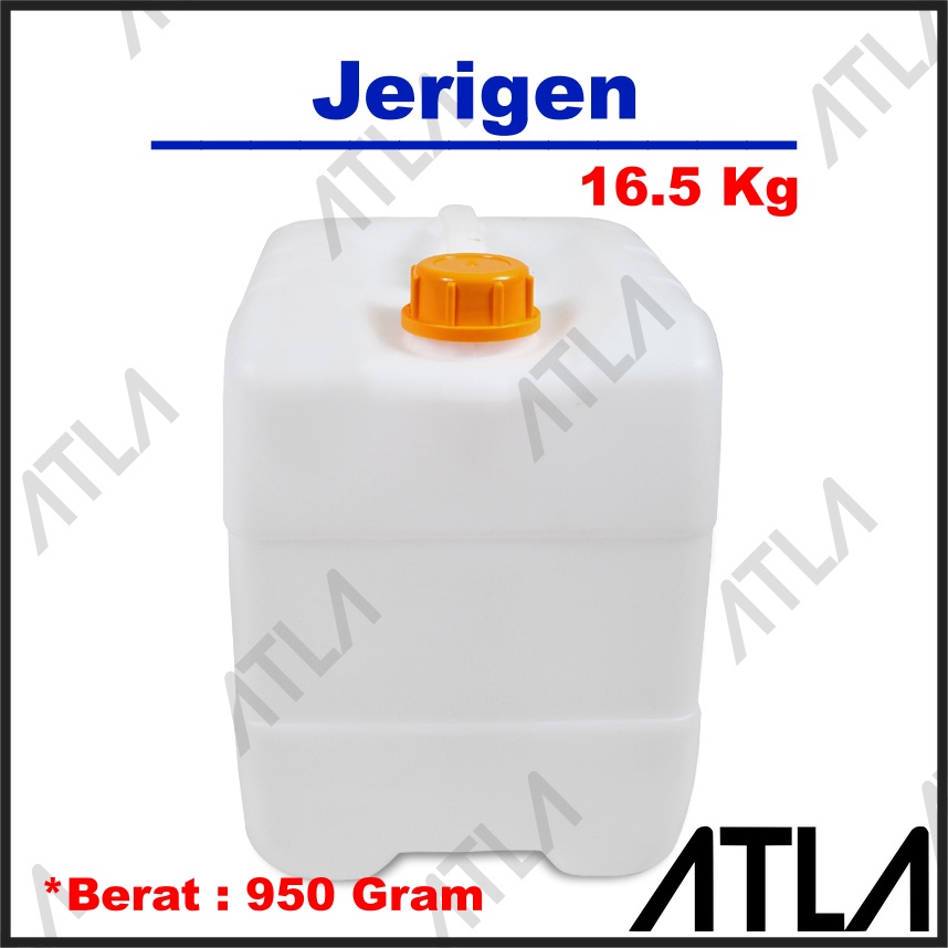 Jual Jerigen Plastik 16.5 kg Botol Derigen Air Pupuk Labor Jerry Can 16 ...