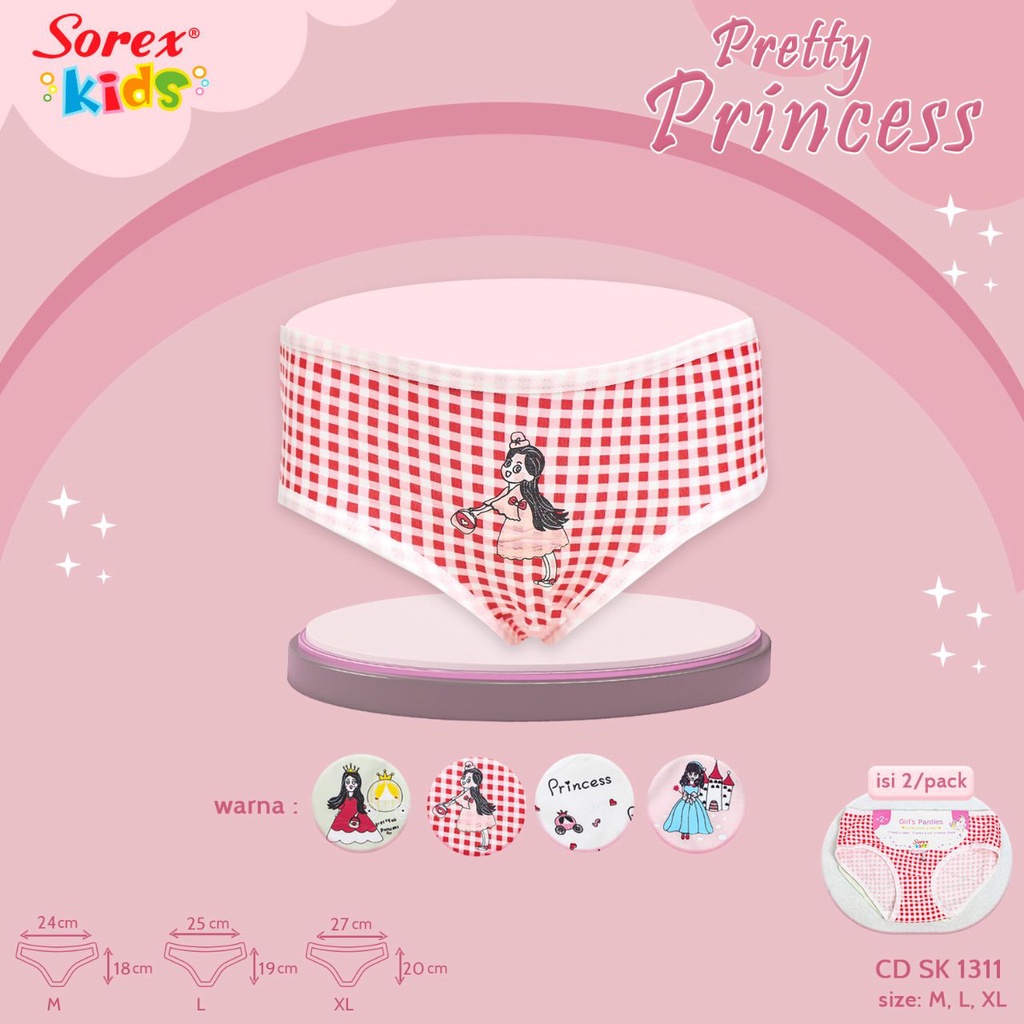 Jual Sorex Kids Celana dalam Anak Perempuan Pretty Princess CD SK 1311 | Shopee Indonesia