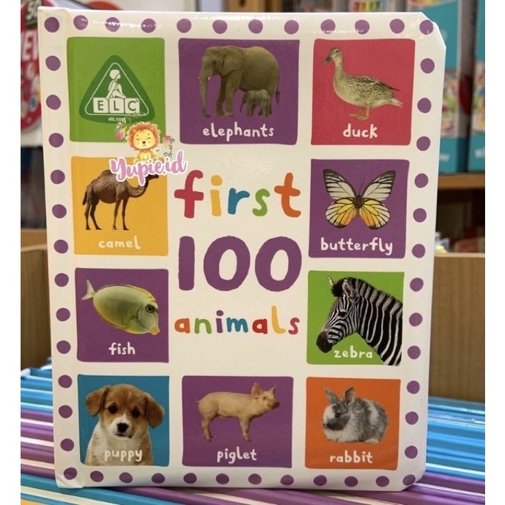 Jual elc first 100 animal / shape and colour book (Small) | Shopee ...
