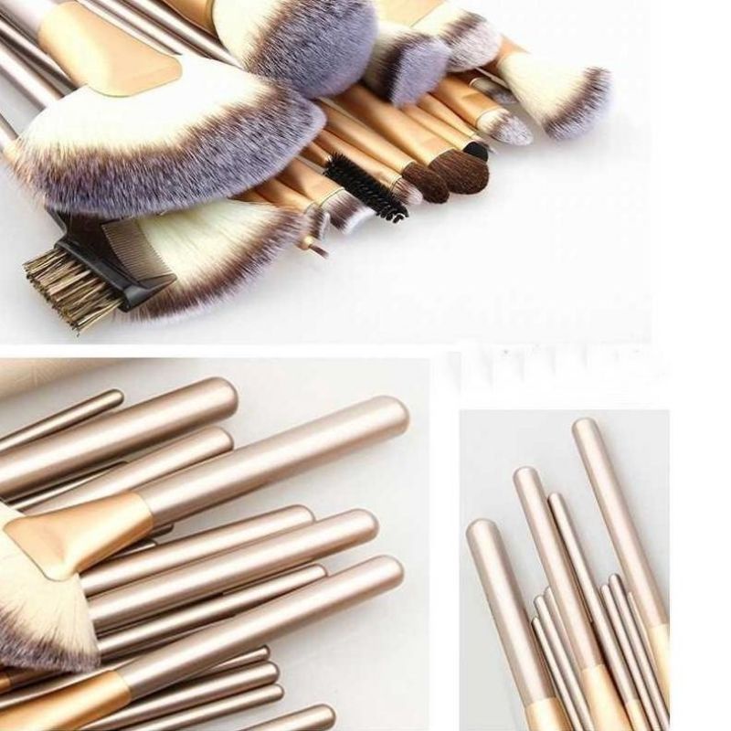 Jual Kuas Make Up Gold Set 48 + Tas Komplit Alat Make Up Cosmetik Make ...