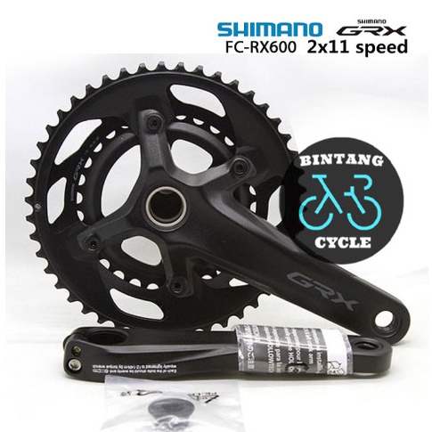 Jual CRANK SHIMANO GRX FC-RX600 46-30T 2x11 Speed Crank Arm 172.5mm CRANKSET | Shopee Indonesia
