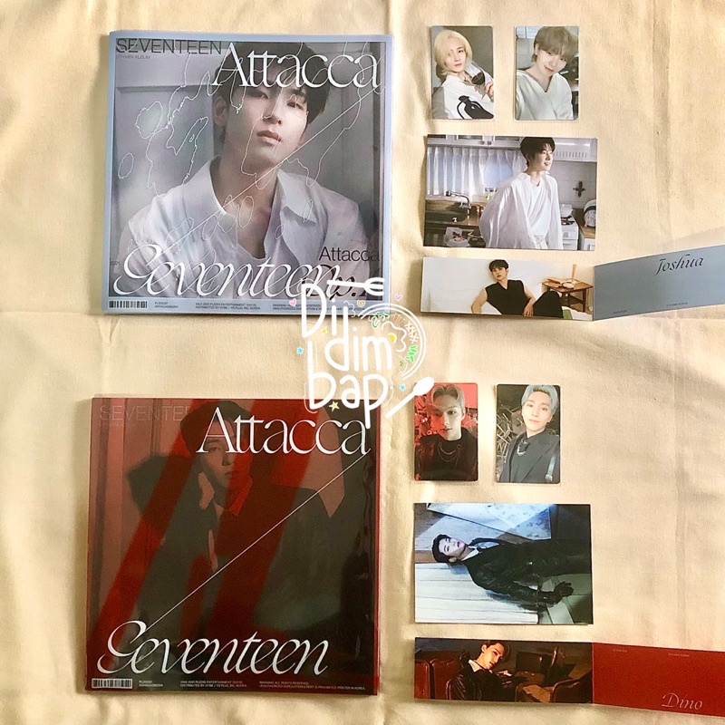 Jual WTS Seventeen Attacca Sharing Album Only Carat Version Photocard PC Postcard Layered Folded ...