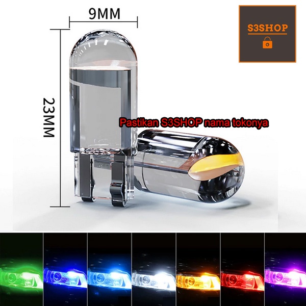Jual LAMPU LED MOTOR T10 RESIN GLASS FULL KACA LED SENJA SPEEDO ...