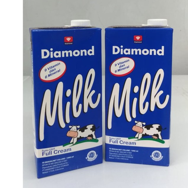 Jual Susu Diamond UHT Full Cream 1 Liter | Shopee Indonesia