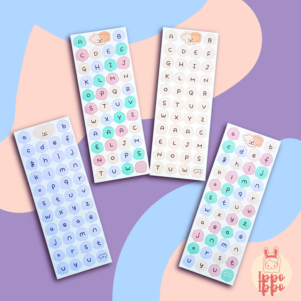 Jual Uppercase & Lowercase Alphabet Sticker | Stiker Dekorasi Huruf ...