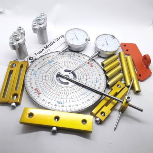 Jual Busur derajat set lengkap 2 dial indikator spr tms racing | Shopee ...