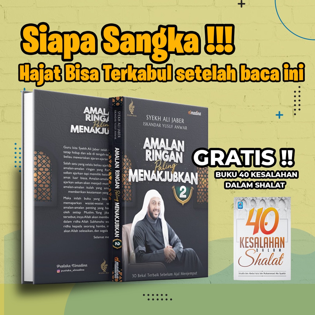 Jual Buku Karya Amalan Syekh Syeikh Syeh Ali Jaber Menjadi Hamba yang Dirindukan Syurga 2 Buku ...