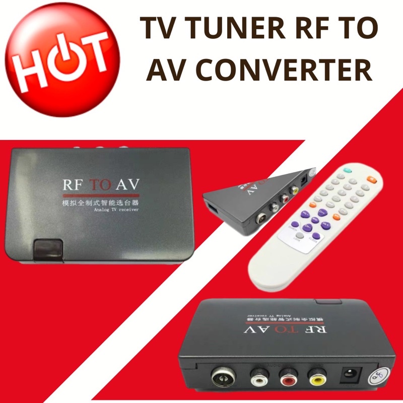 Jual TV TUNER RF to AV RCA / TV TUNER ANALOG RCA / TV receiver / RF to ...