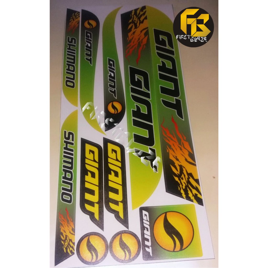 Jual STICKER STRIPING SEPEDA GIANT HIJAU PRINT N CUTT | Shopee Indonesia