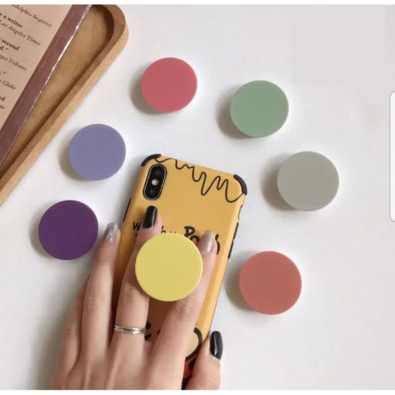 Jual popsocket / hand holder matte colour | Shopee Indonesia