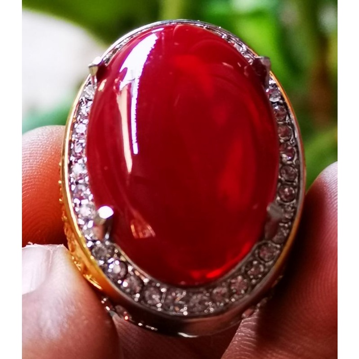 Jual Batu akik Red marjan jumbo crystal | Shopee Indonesia