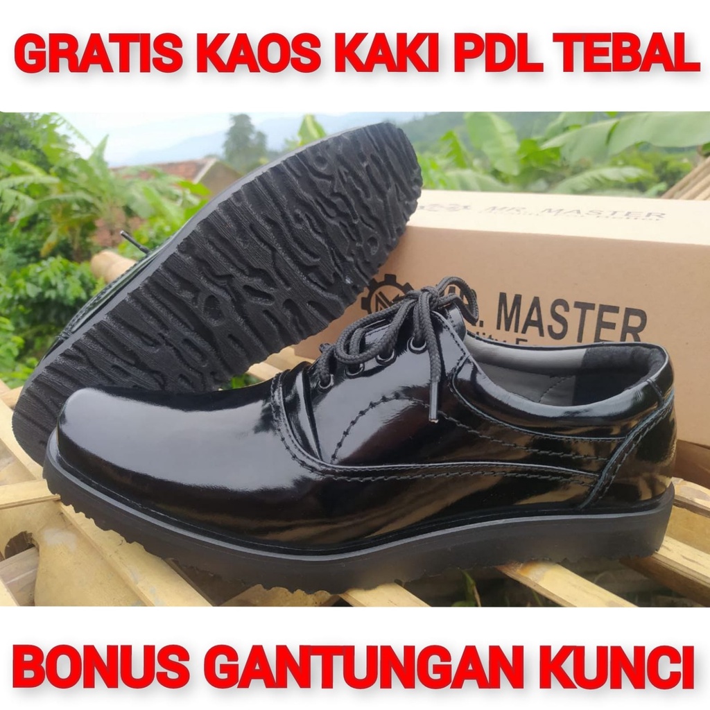 Jual SEPATU PDH KULIT SAPI ASLI MR MASTER SEPATU PDH DINAS KANTOR TNI POLRI SECURITY SATPAM ...