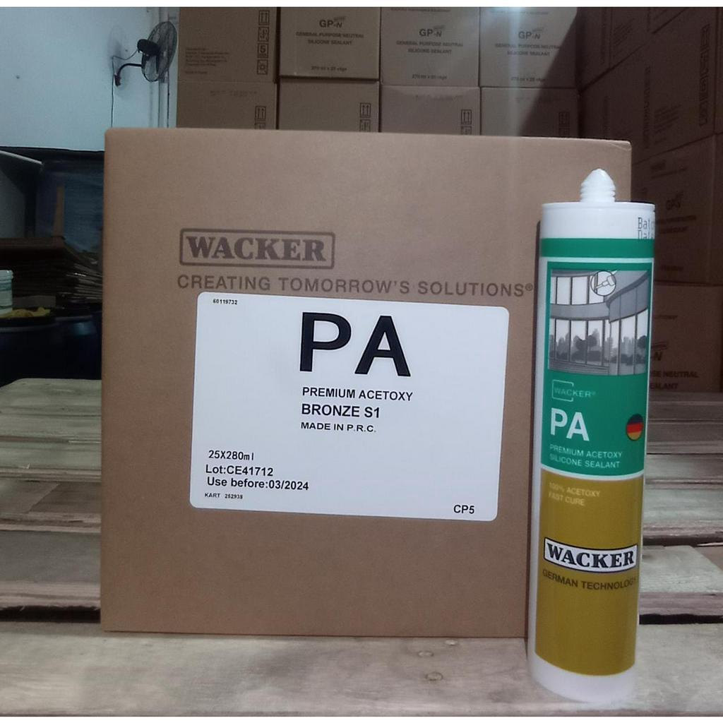 Jual WACKER PREMIUM ACETOXY SILICON SEALANT 280ML | Shopee Indonesia