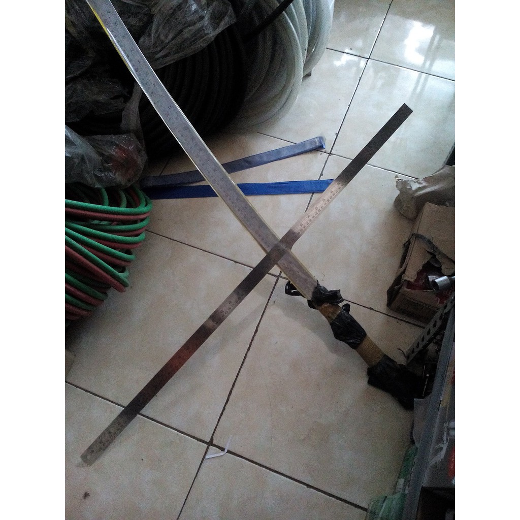Jual Penggaris Stainless Panjang 1M | Shopee Indonesia