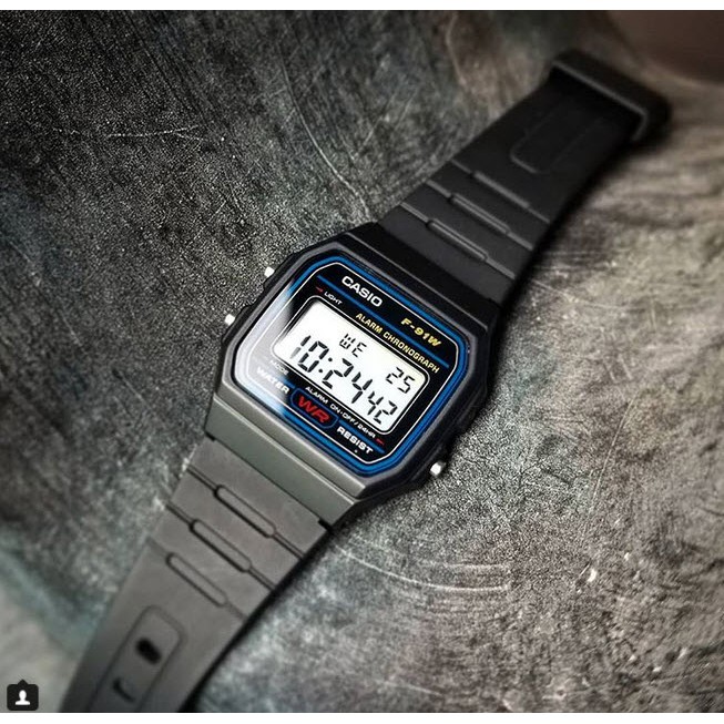 Jual Casio ORIGINAL Digital F-91W-1D Series F-91WG-9Q F-91W-3D Jam ...