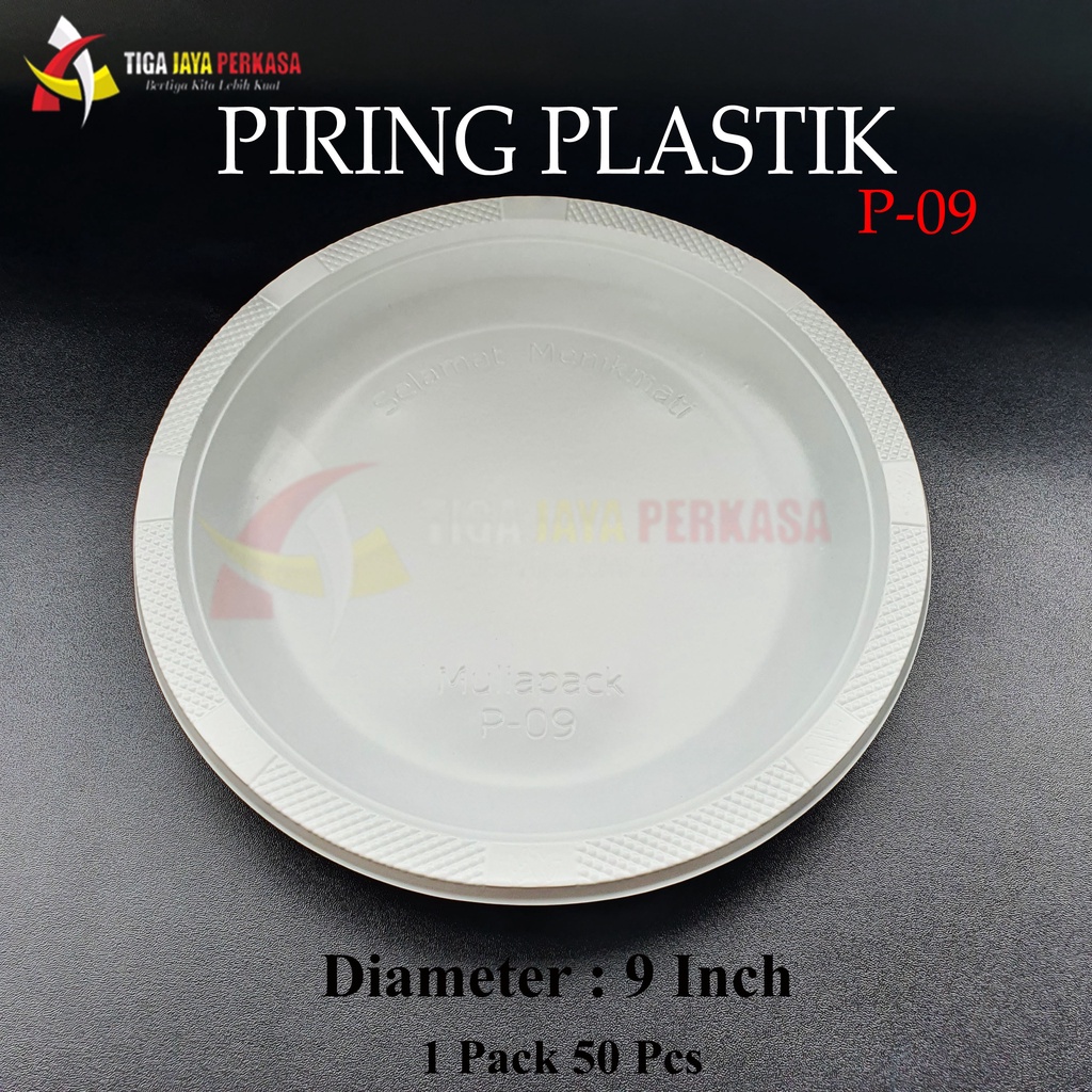 Jual Piring Plastik Besar P9 MKP / Piring Makan / Piring Nasi Lauk @50 ...