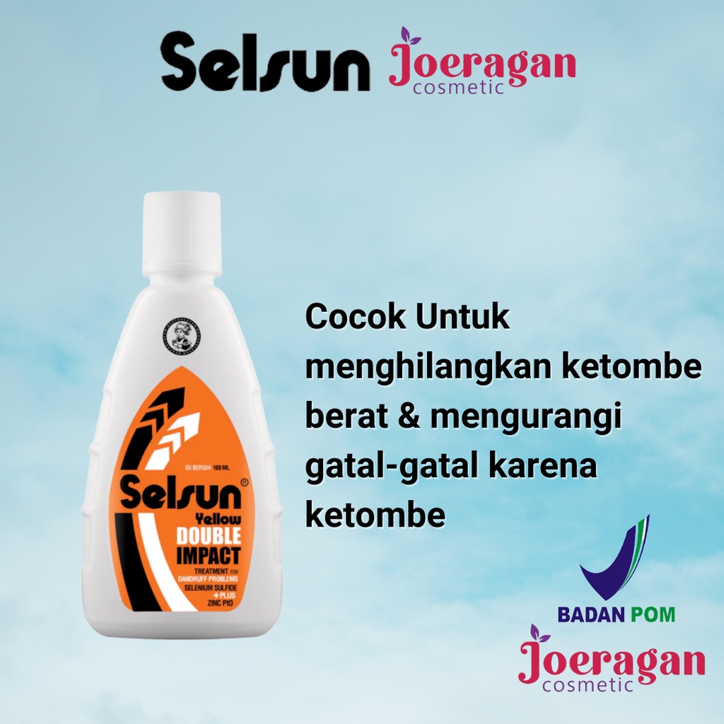 Jual Selsun Yellow Double Impact 100ml 60ml Shampo Selsun Anti ketombe ...