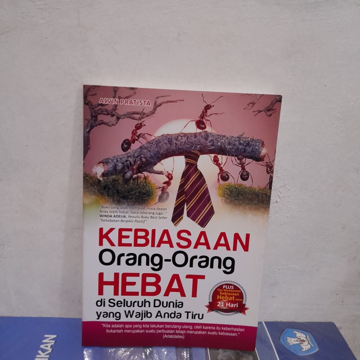 Jual ORIGINAL BUKU Kebiasaan Orang Orang Hebat Di Seluruh Dunia - Alvin ...