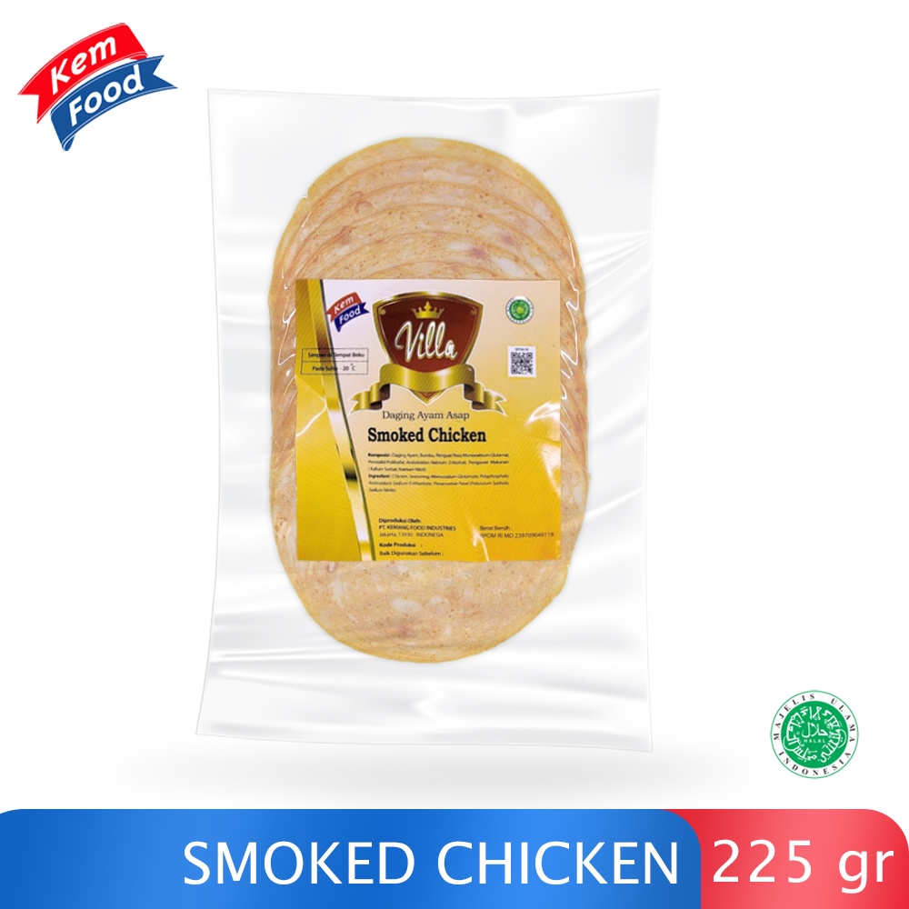Jual Villa Smoked Chicken - Daging Ayam Asap Slice (250gr) | Shopee ...