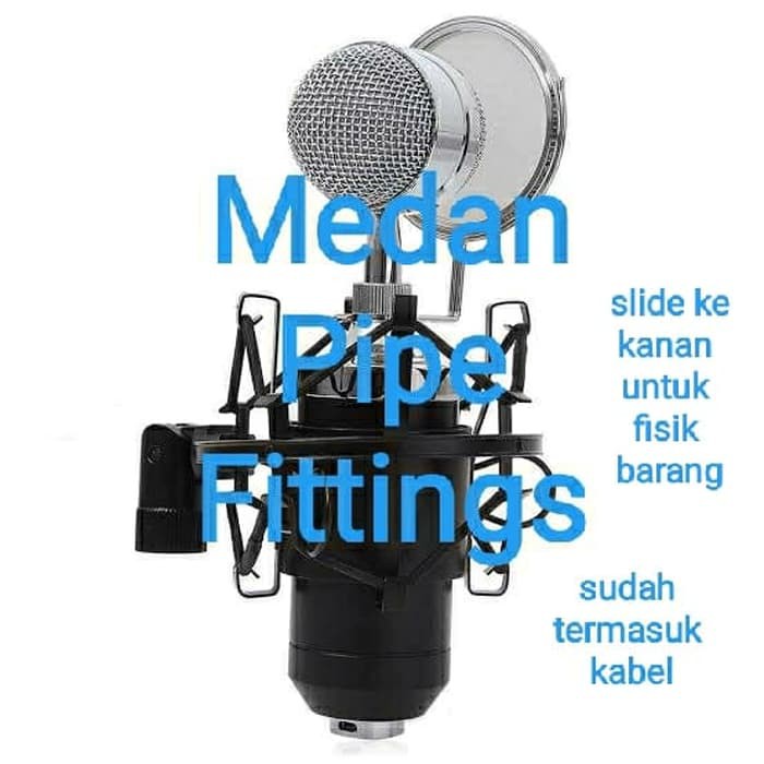Jual Mic Condensor Taffware BM8000 rekaman bm 8000 Microphone condenser ...
